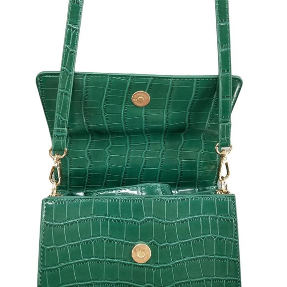 Telena | Bags | Telena Crossbody Shoulder Bag Crocodile Embossed Pu ...